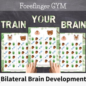 Forefinger Gym -forest Animals - Bilateral Coordination Activity ...