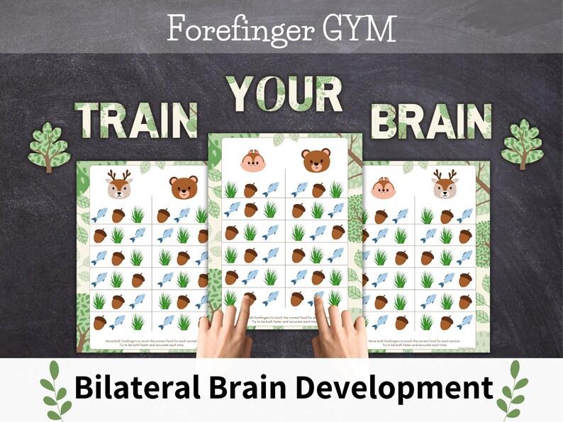 Forefinger Gym -forest Animals - Bilateral Coordination Activity ...