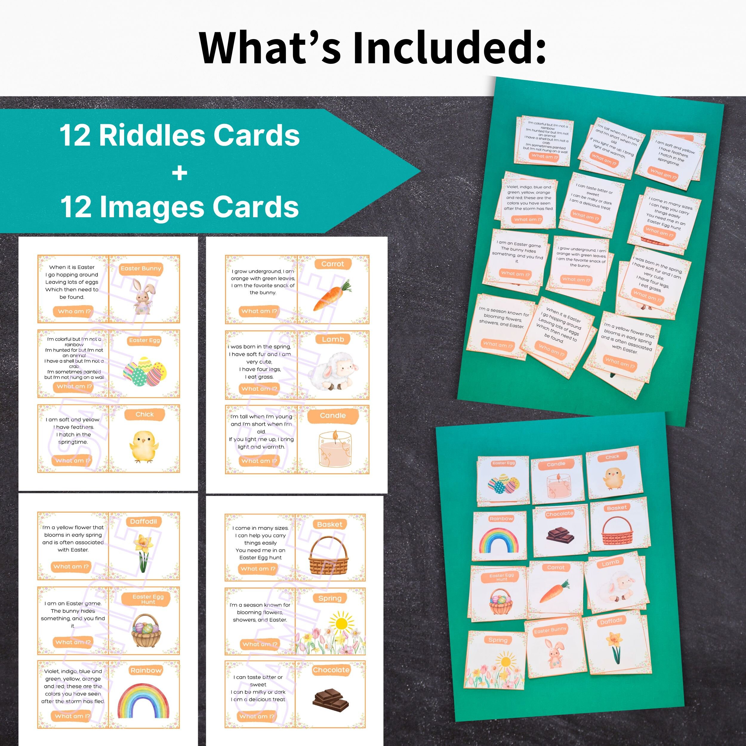Easter Riddles: What Am I? A Guessing Game - Printable Activities for ...