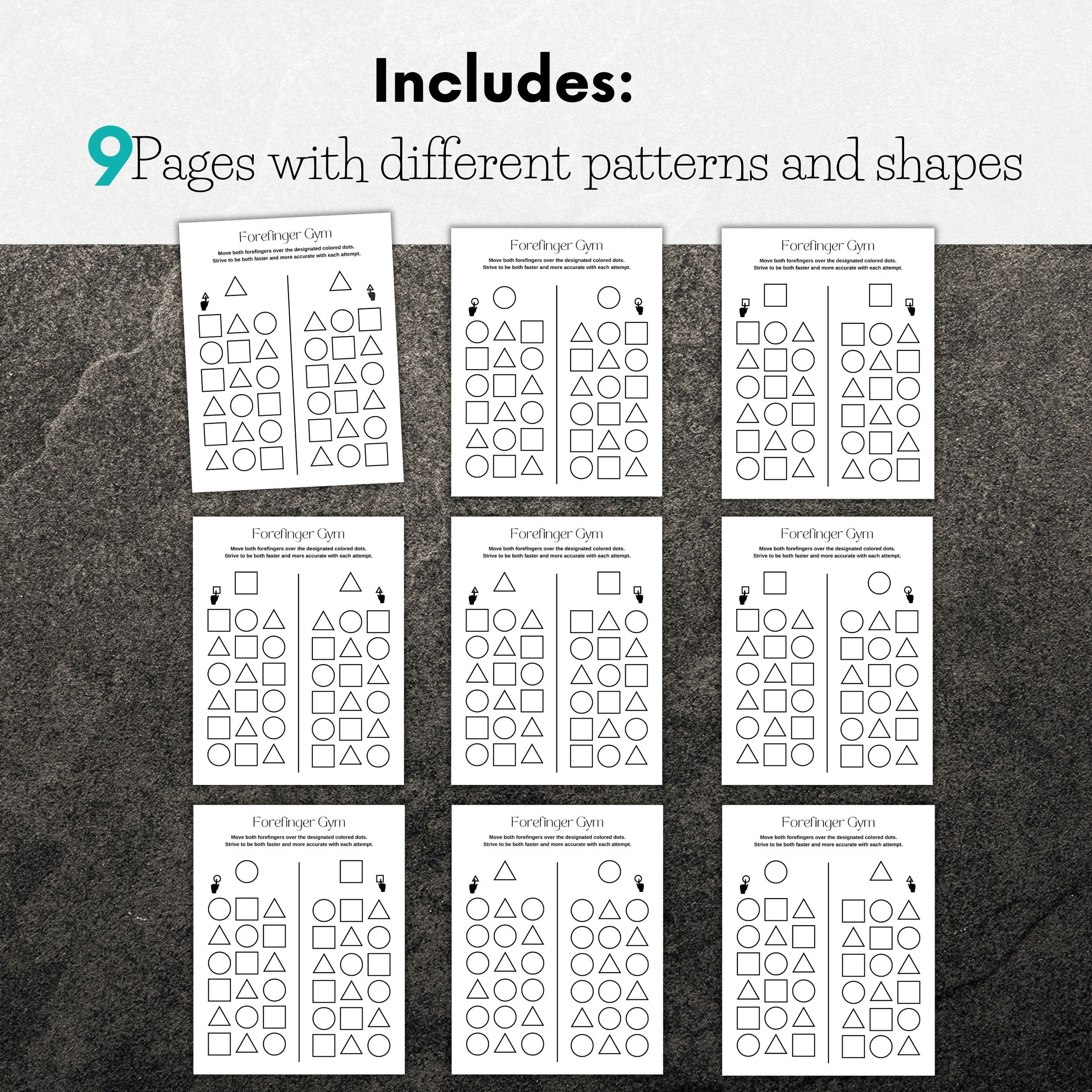 Brain Exercise and Bilateral Coordination Game With Shapes: Hand-eye ...