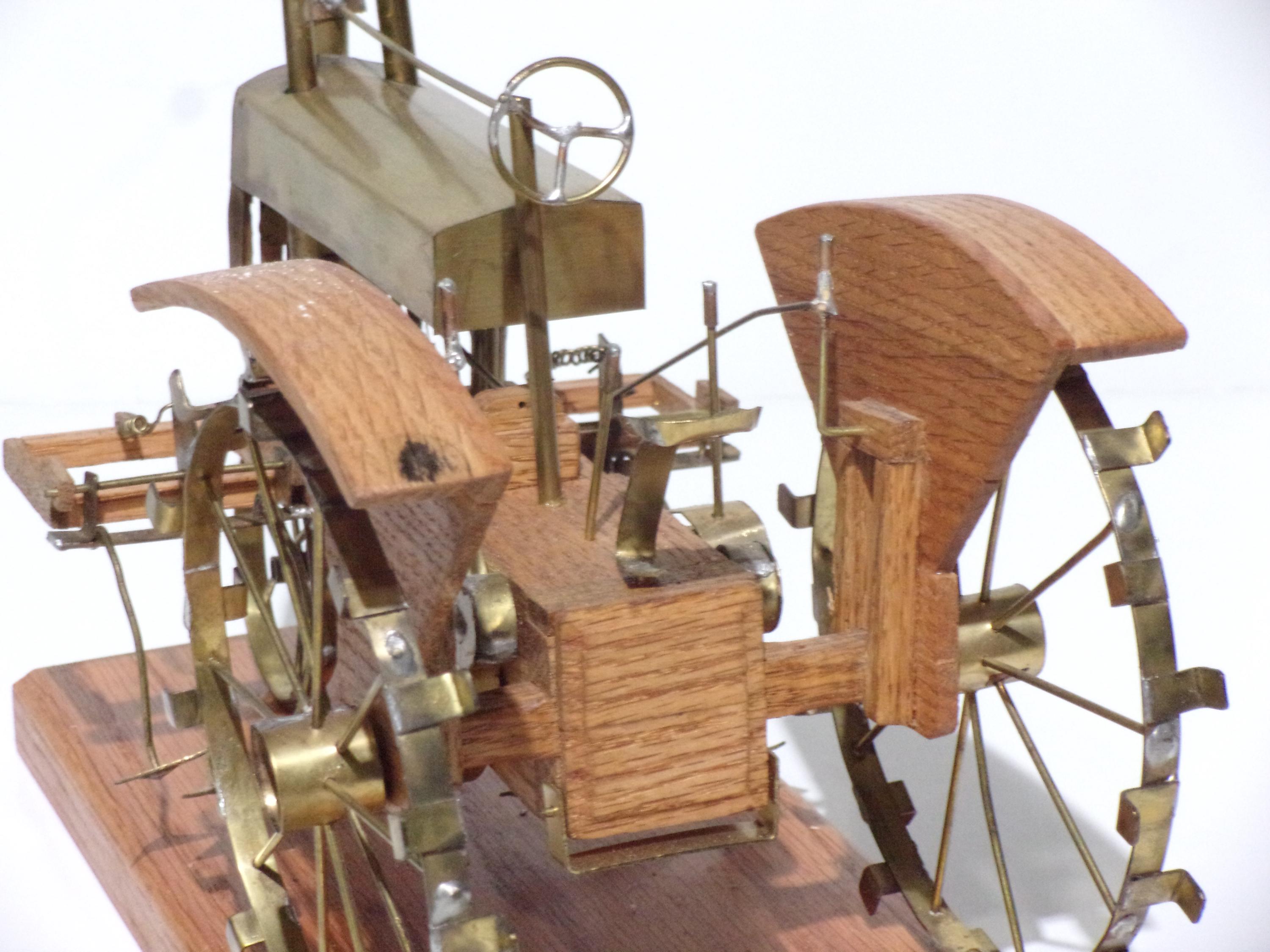 Hand Crafted John Deere Model A With Cultivator Wood Model - Etsy