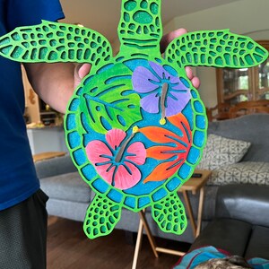 Sea Turtle 3D Wall Art - Etsy UK