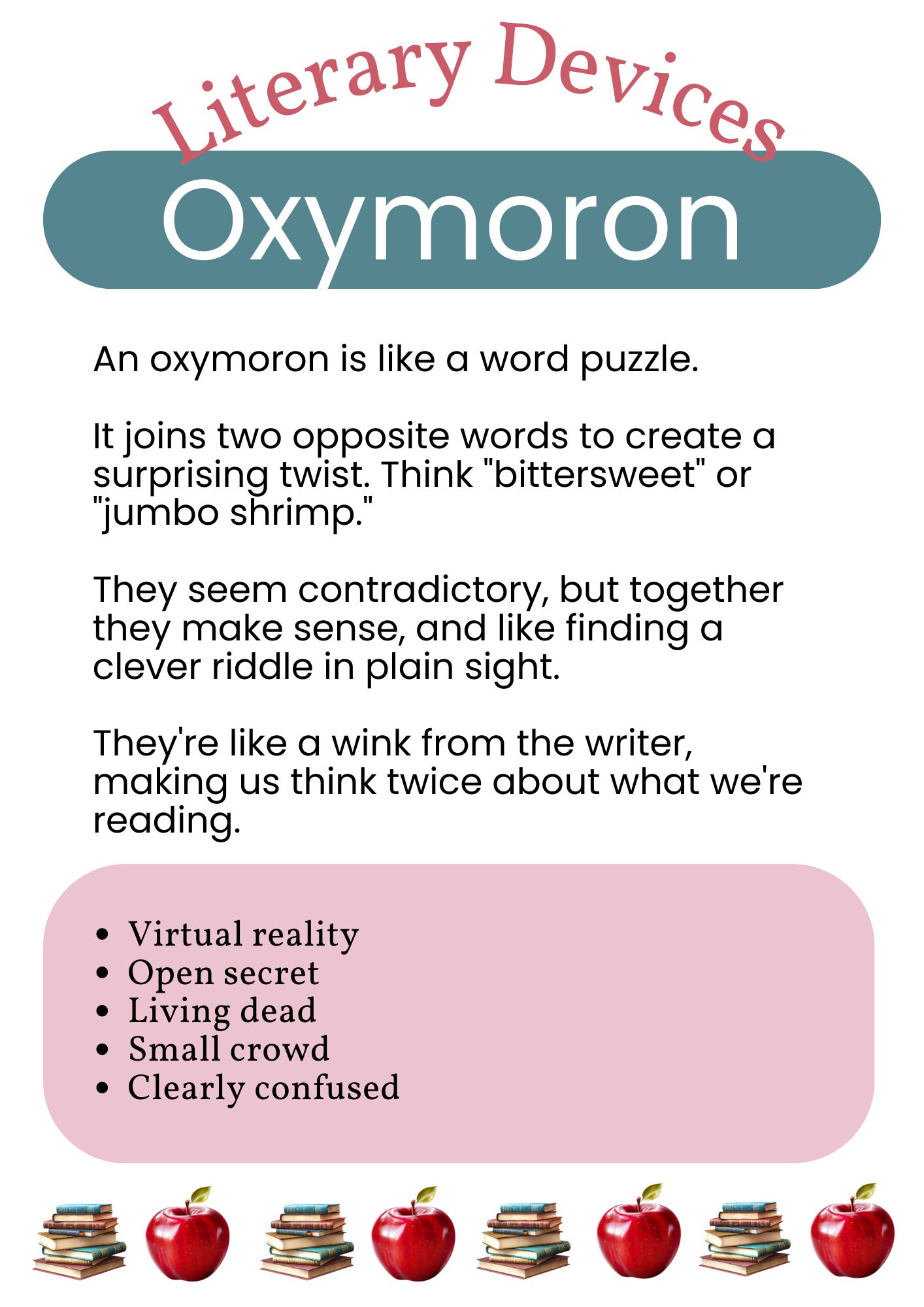 10 X Literary Device Classroom Posters Making Old-school English Fun to ...