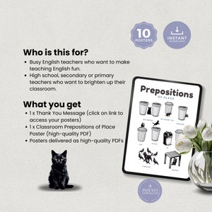 Prepositions of Place Made Easy for Kids Poster Digital Download Parts ...