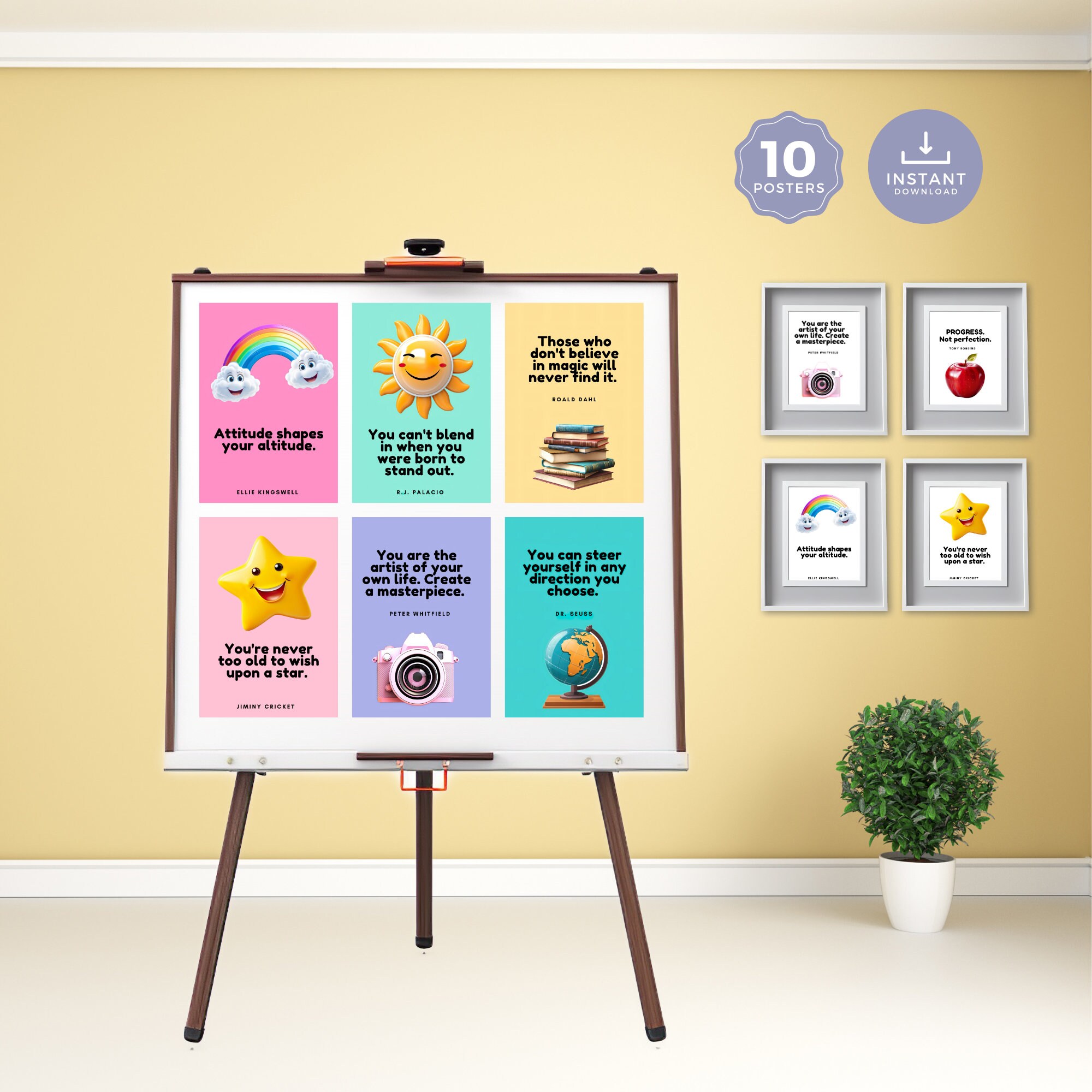 10 X Inspirational Classroom Posters Classroom Prints Digital Download ...