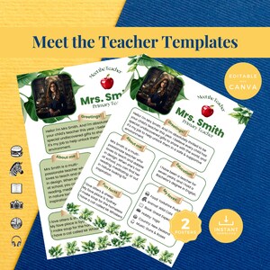 Boho Chic Meet the Teacher Classroom Posters Print at Home Boho ...