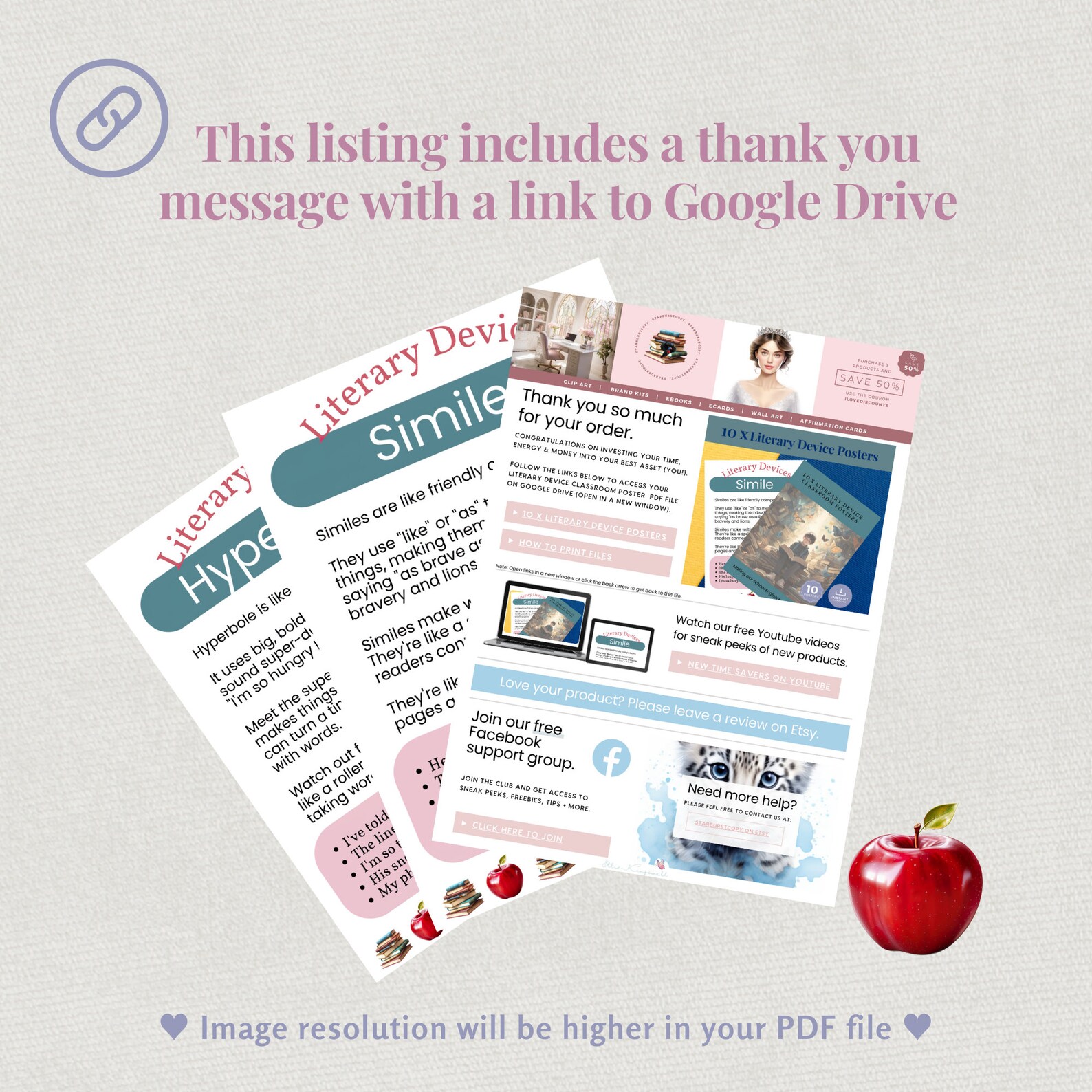 10 X Literary Device Classroom Posters Making Old-school English Fun to ...