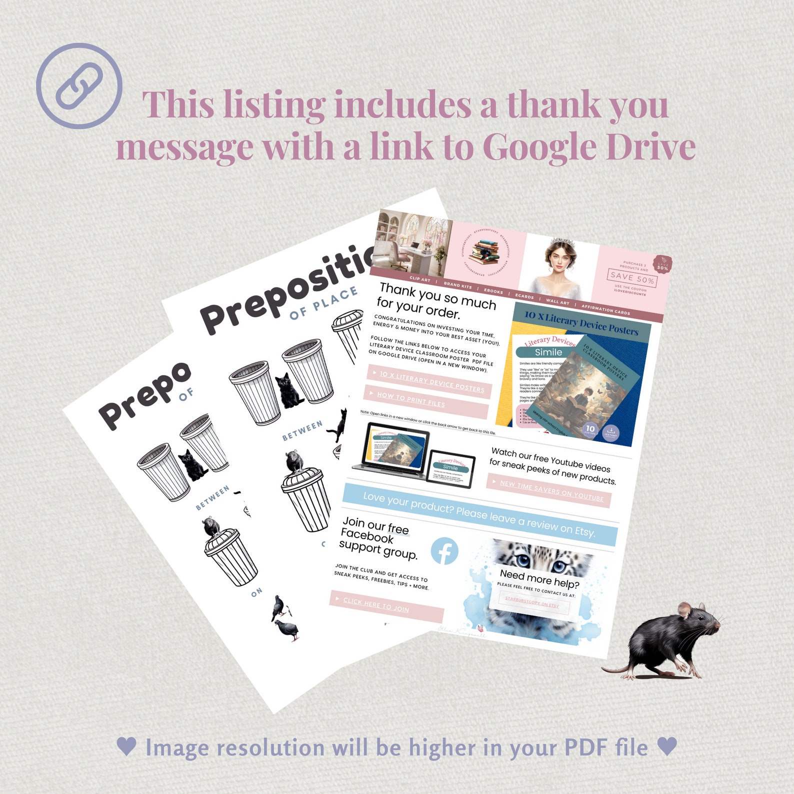 Prepositions of Place Made Easy for Kids Poster Digital Download Parts ...