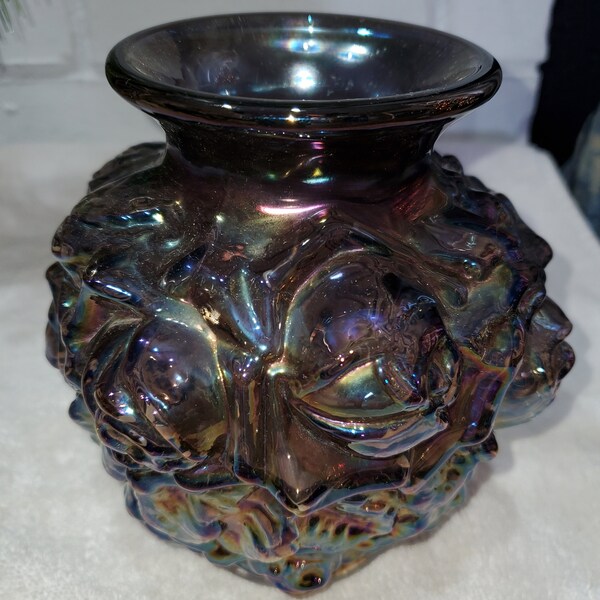 Goofus Glass Vase - Etsy
