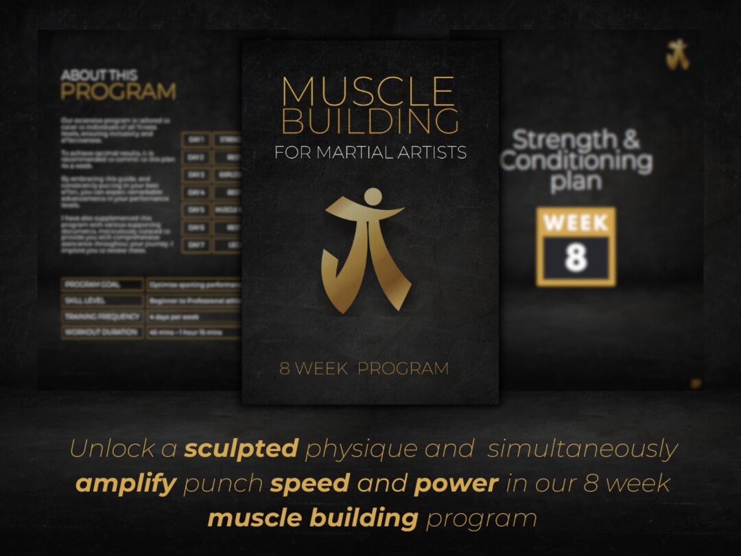 Training Plan Muscle Building Plan: 8 Week Program Gym Program Workout ...