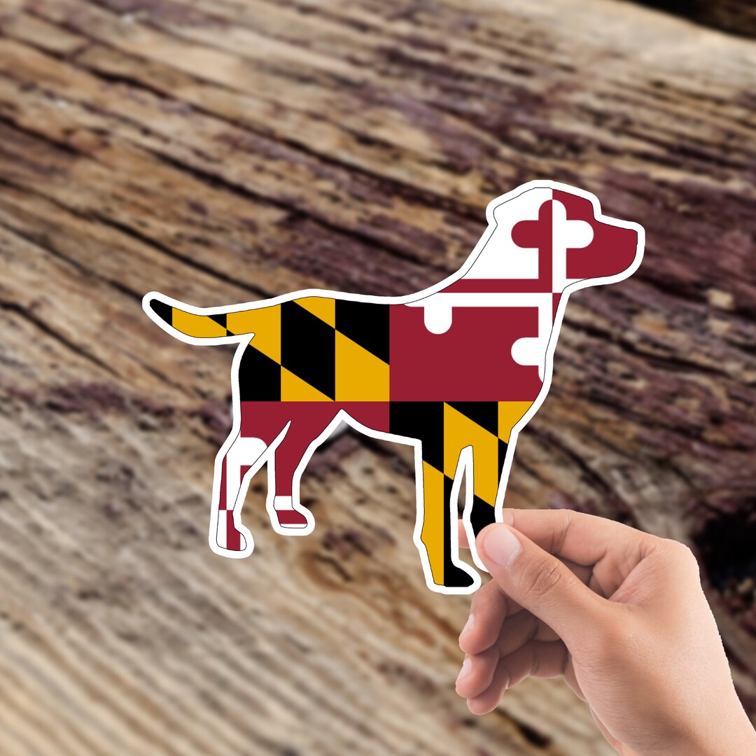 MD Flag Lab Sticker, MD Lab Sticker, Maryland, Md Pride, Md Flag ...