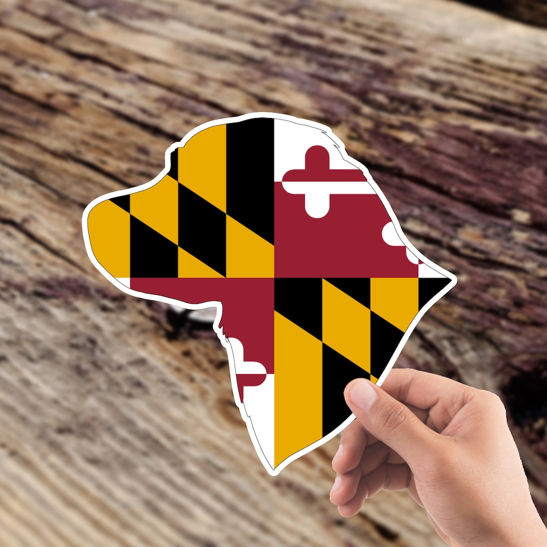 MD Flag Lab Sticker, MD Lab Sticker, Maryland, Md Pride, Md Flag ...