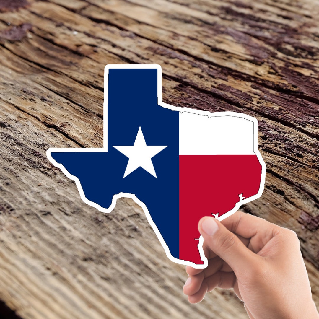 Texas State Flag Silhouette Sticker, Texas Silhouette Sticker, Texas ...
