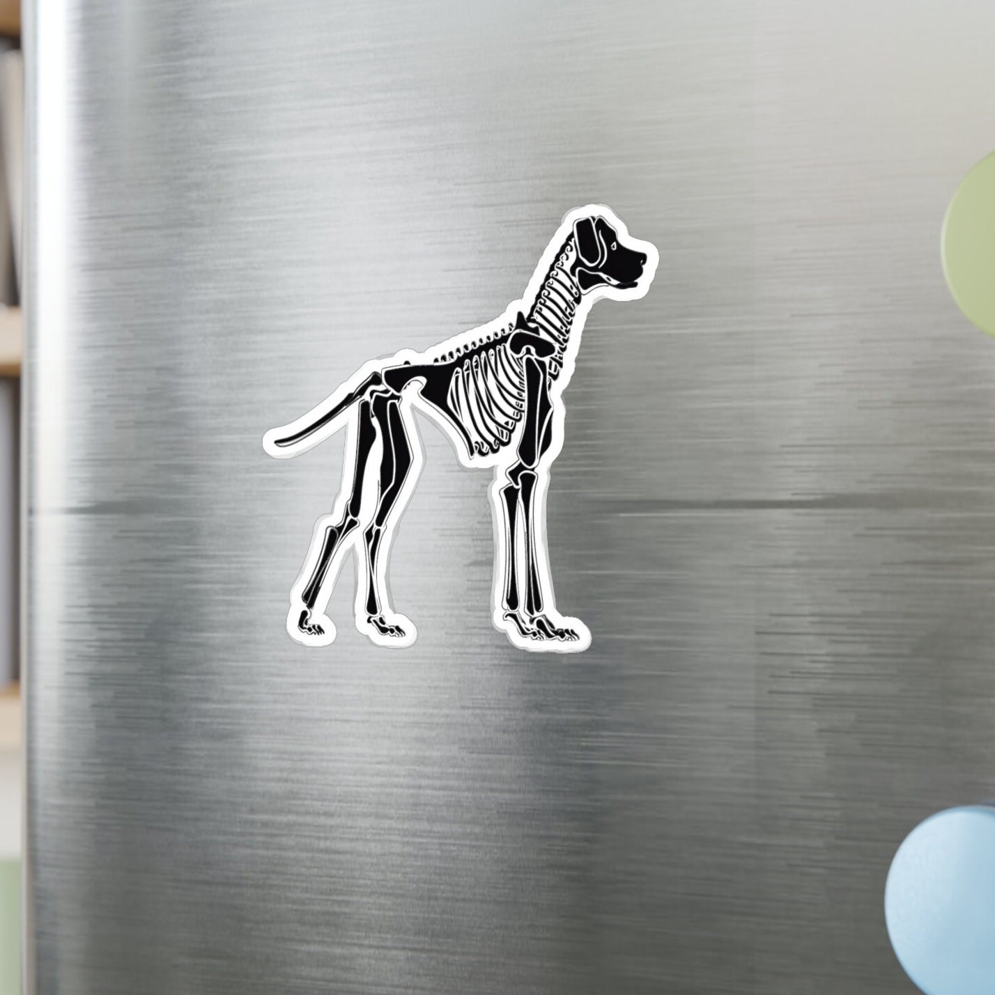 Dog Skeleton Sticker, Halloween, Skeleton, Skull, Spooky Sticker, Dog ...