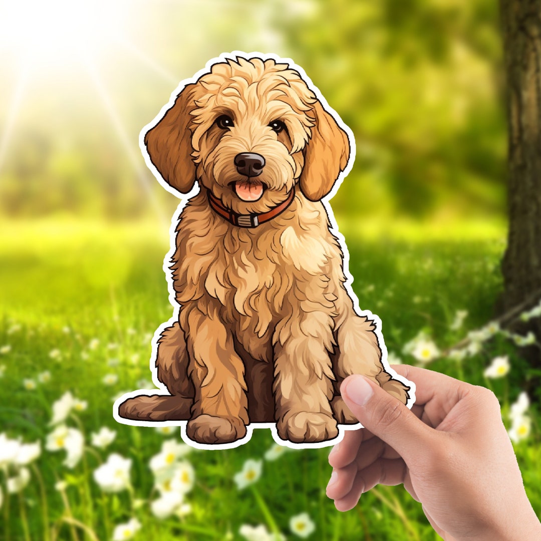 Goldendoodle Sticker, Golden Doodle Decal, Doodle Sticker, Waterproof ...