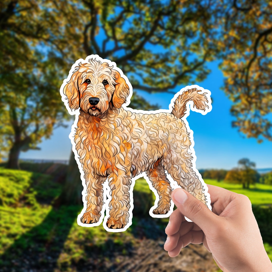 Golden Doodle Sticker, Golden Doodle Decal, Doodle Sticker, Waterproof ...