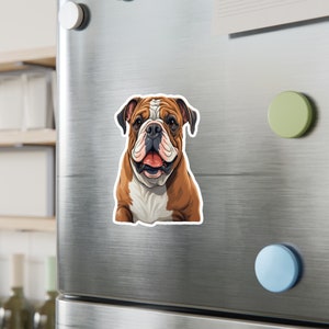 Bulldog Sticker, Bulldog, Dog Sticker, Hydro Flask Sticker, Laptop ...