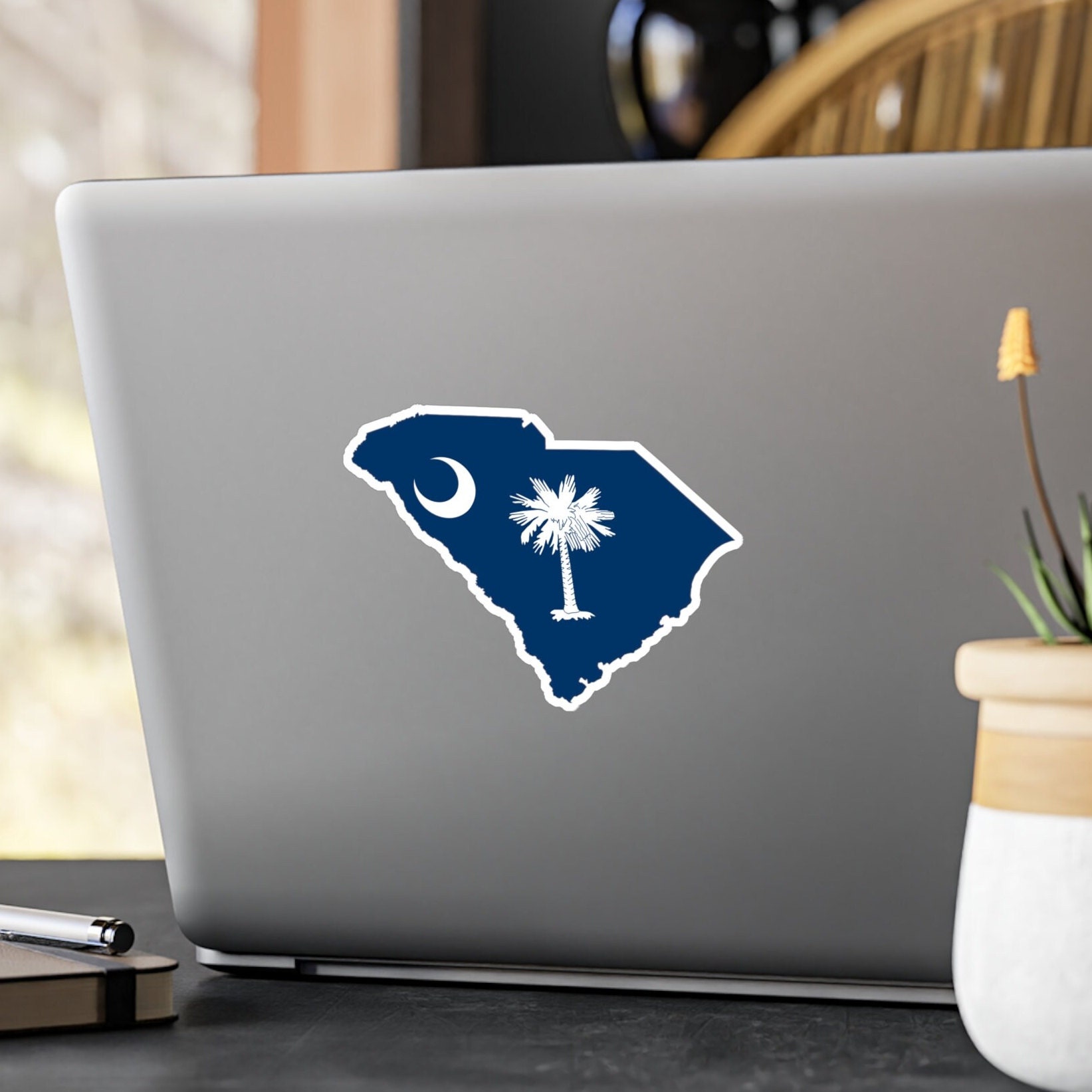 South Carolina Flag State Sticker, South Carolina Flag Sticker, SC ...