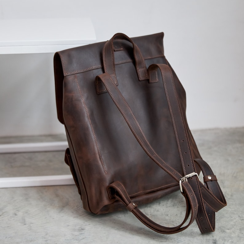 Unisex Leather Backpack, Minimal Backpack, Mini Backpack Purse, Unisex ...