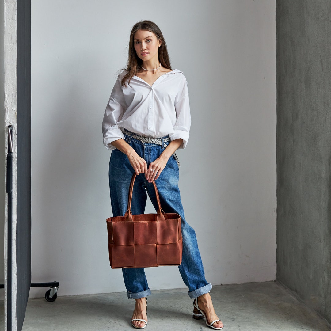 Leather Tote Bag Handmade, Shoulder Bag, Leather Bag, Tote Bag Leather ...