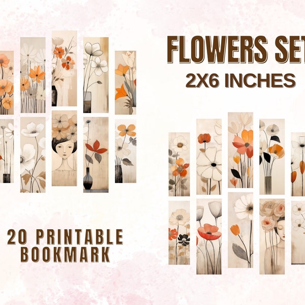 Flower Bookmark - Etsy