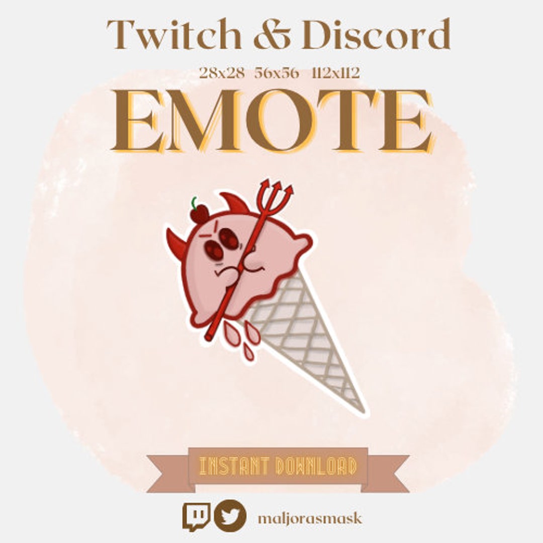 Ice Scream Twitch Emote Youtube Emote Discord Emote Community Emote ...
