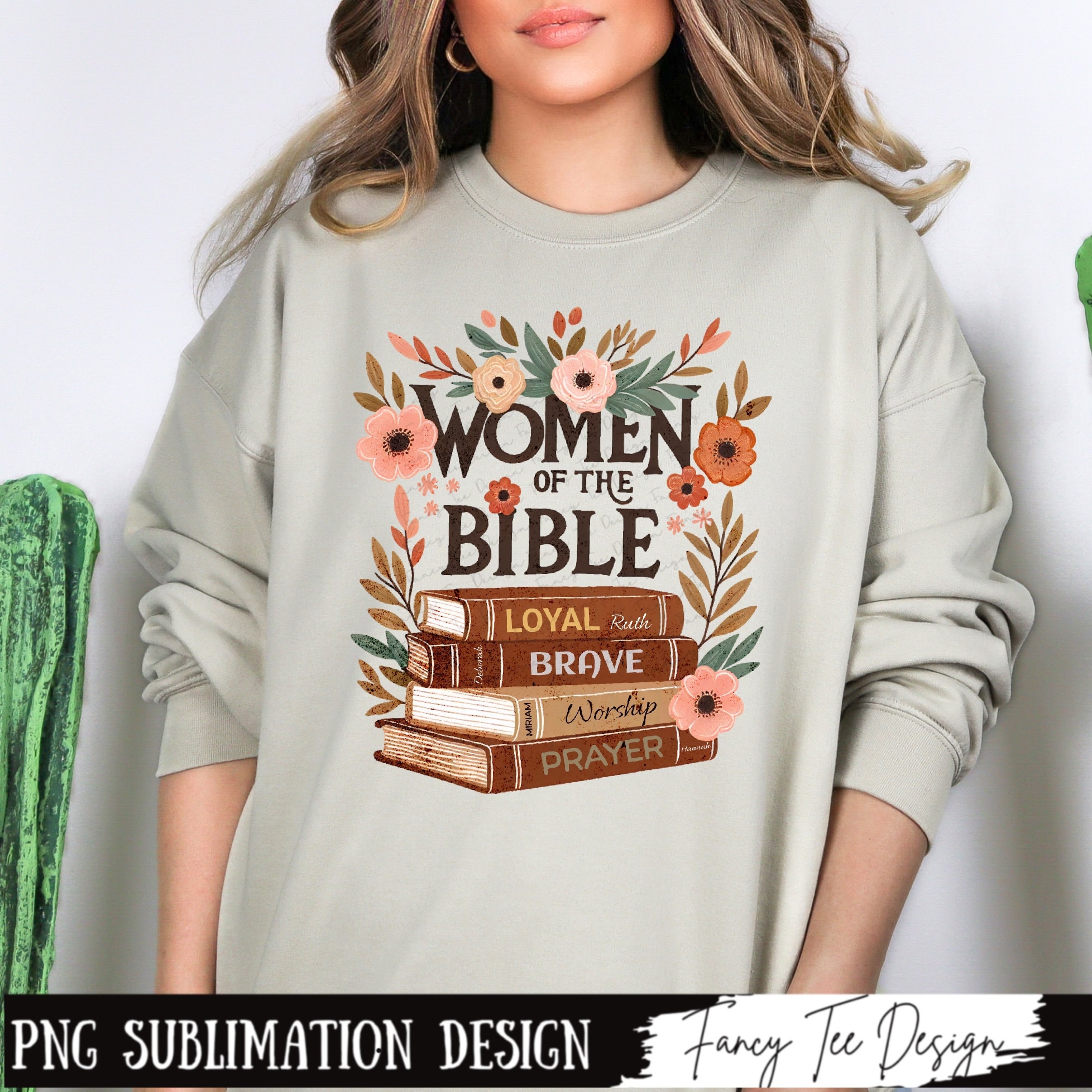Women of the Bible Christian PNG, Distressed Sublimation Designs, Faith ...