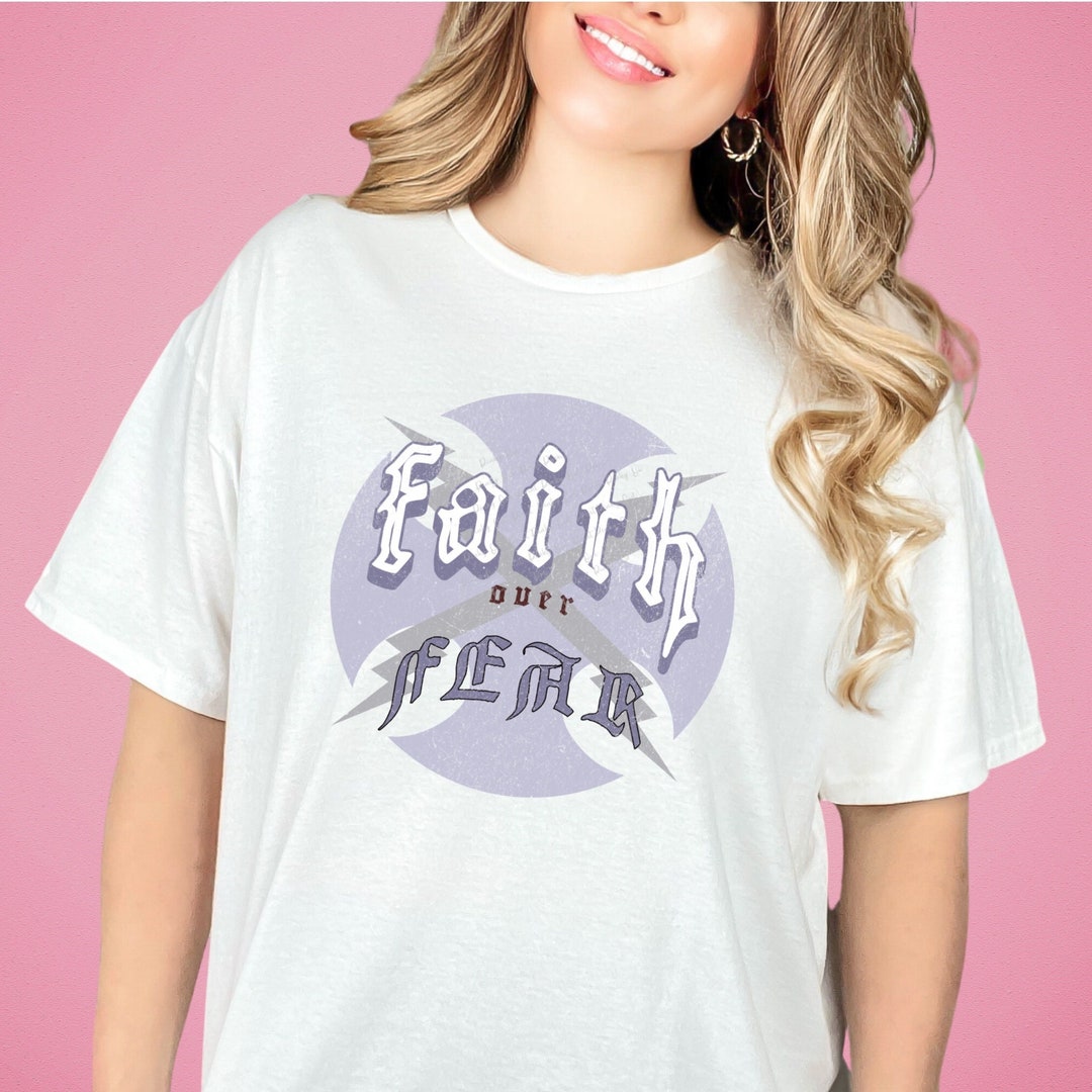 Faith Over Fear, PNG Sublimation Design, Digital Download, Christian ...