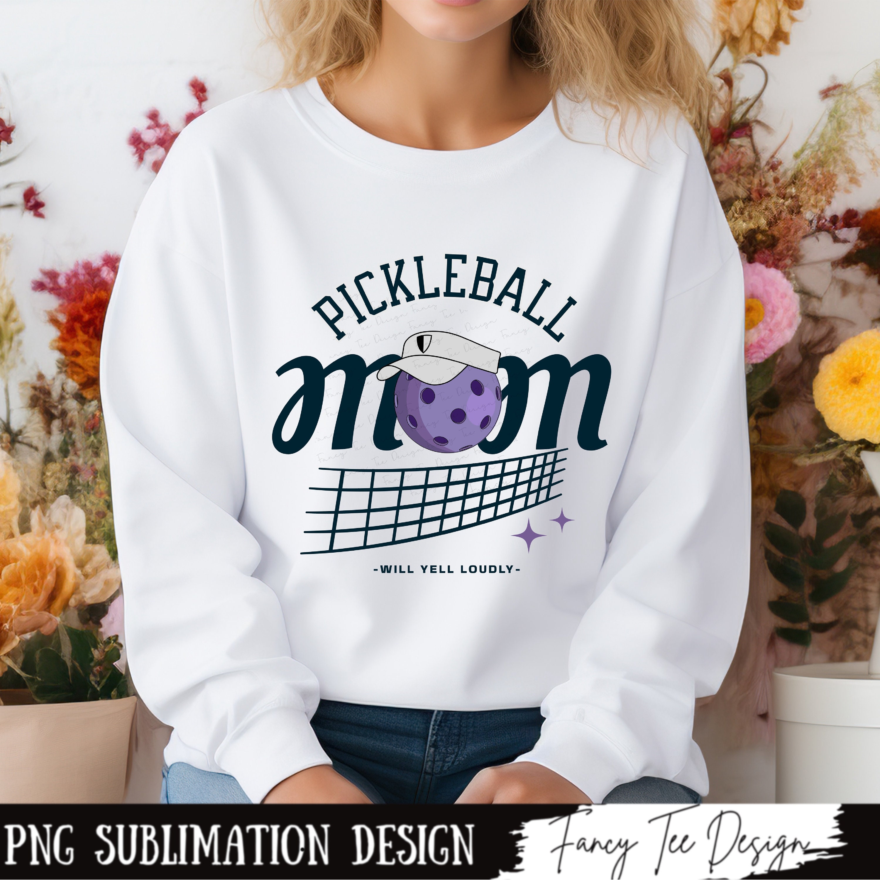 Pickleball Mom PNG Sublimation Design, Ready to Print Png, Pickle Ball ...