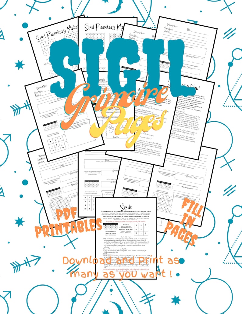 Sigil Grimoire Pages - Etsy