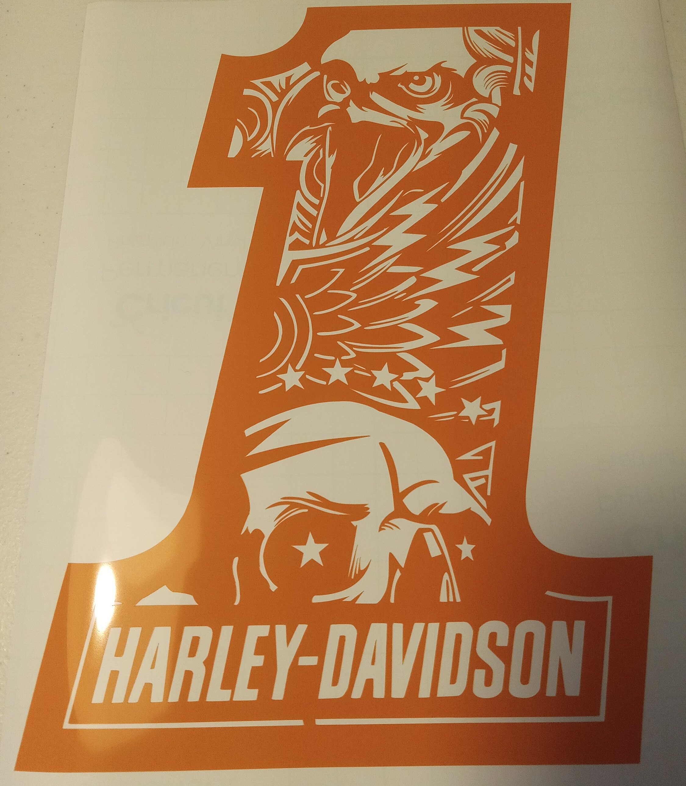 Harley Davidson Vinyl Decal 9x6 - Etsy