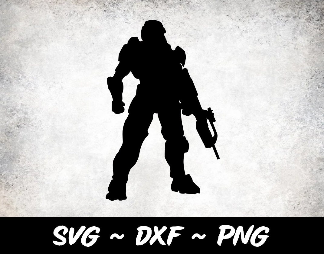 Halo Master Chief Graphic Design for Cutting Machines SVG, DXF, & Png ...
