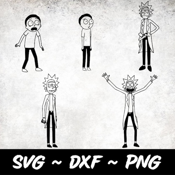 Rick and Morty Svg - Etsy