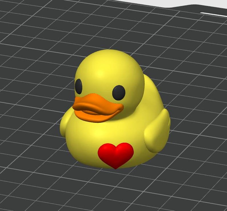 Valentine's Rubber Duck 3D Print Files Color 3MF and STL Included ...