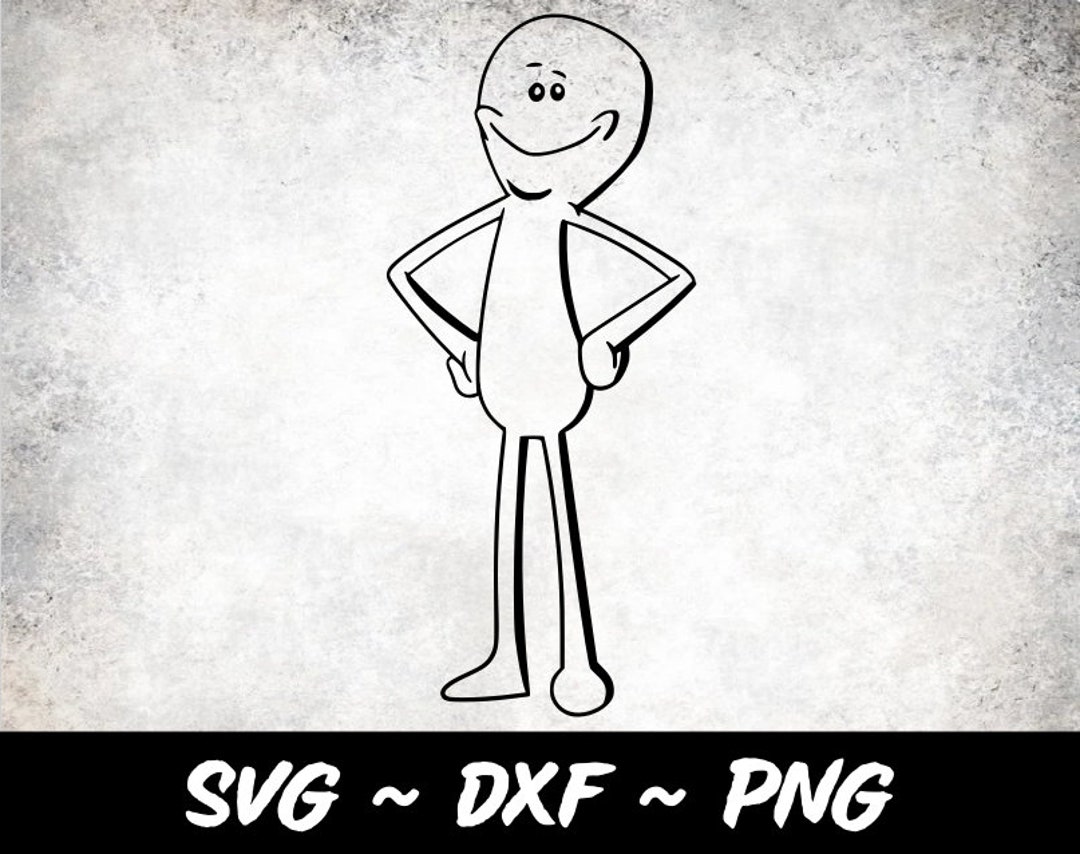 Rick and Morty Mr. Meeseeks Graphic Design for Cutting Machines SVG ...