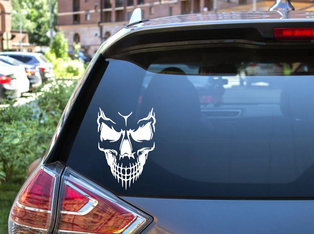 Skull Premium Vinyl Decal 5"x7" - Etsy
