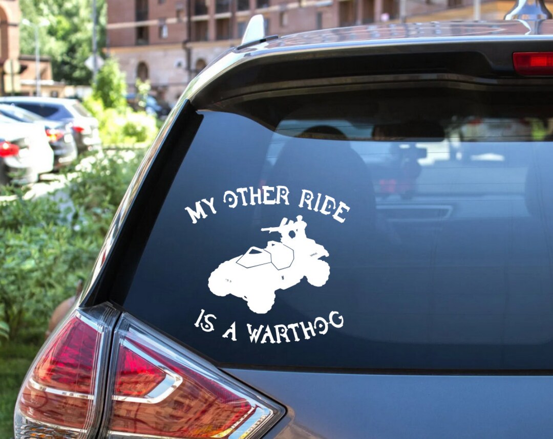 My Other Ride is a Warthog Premium Vinyl Decal - Etsy