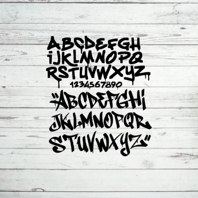 Graffiti Numbers - Etsy