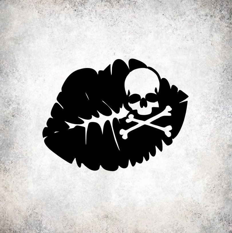 Skull and Lips Graphic Design for Cutting Machines SVG, DXF, & PNG - Etsy