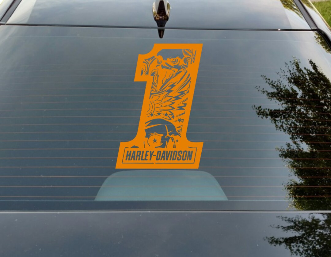 Harley Davidson Vinyl Decal 9x6 - Etsy