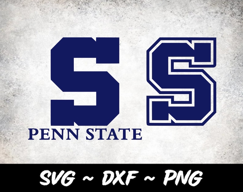 Layered Penn State Letter s Graphic Design for - Etsy