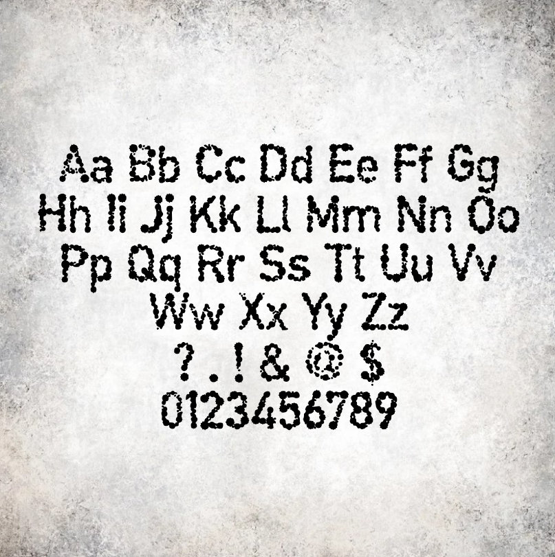 Splatter Font Graphic Design for Cutting Machines SVG DXF & - Etsy