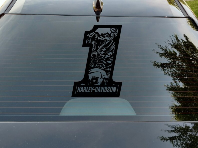 Harley Davidson Vinyl Decal 9x6 - Etsy