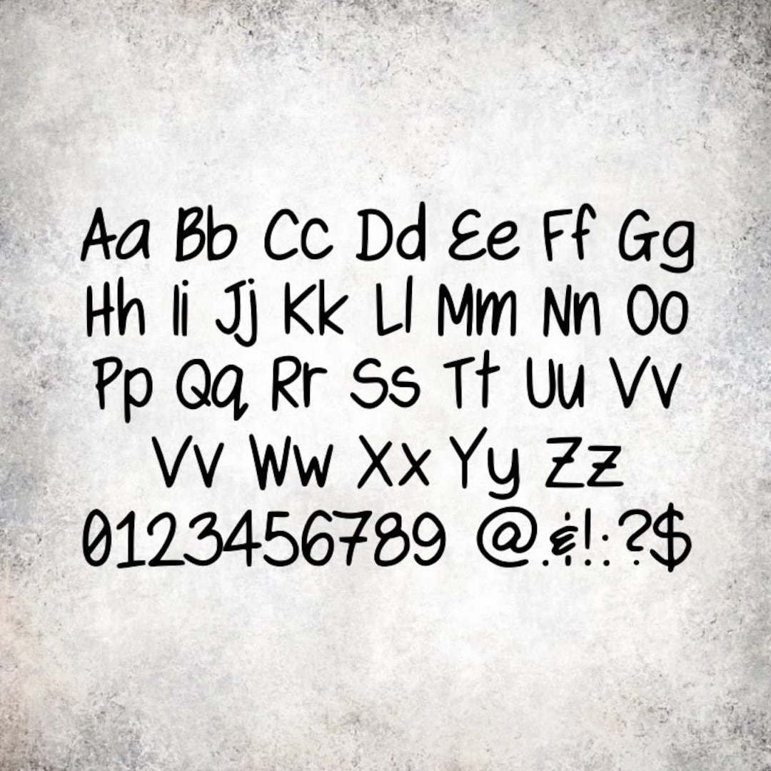 Felt Tip Marker Font Graphic Design for Cutting Machines SVG, DXF ...