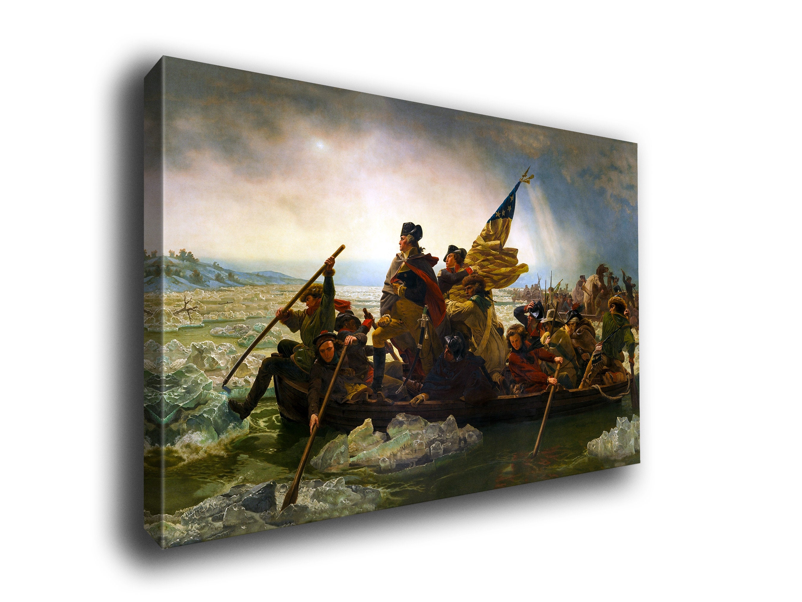 Independence Day Historical American Art Canvas Print, 4th of July ...