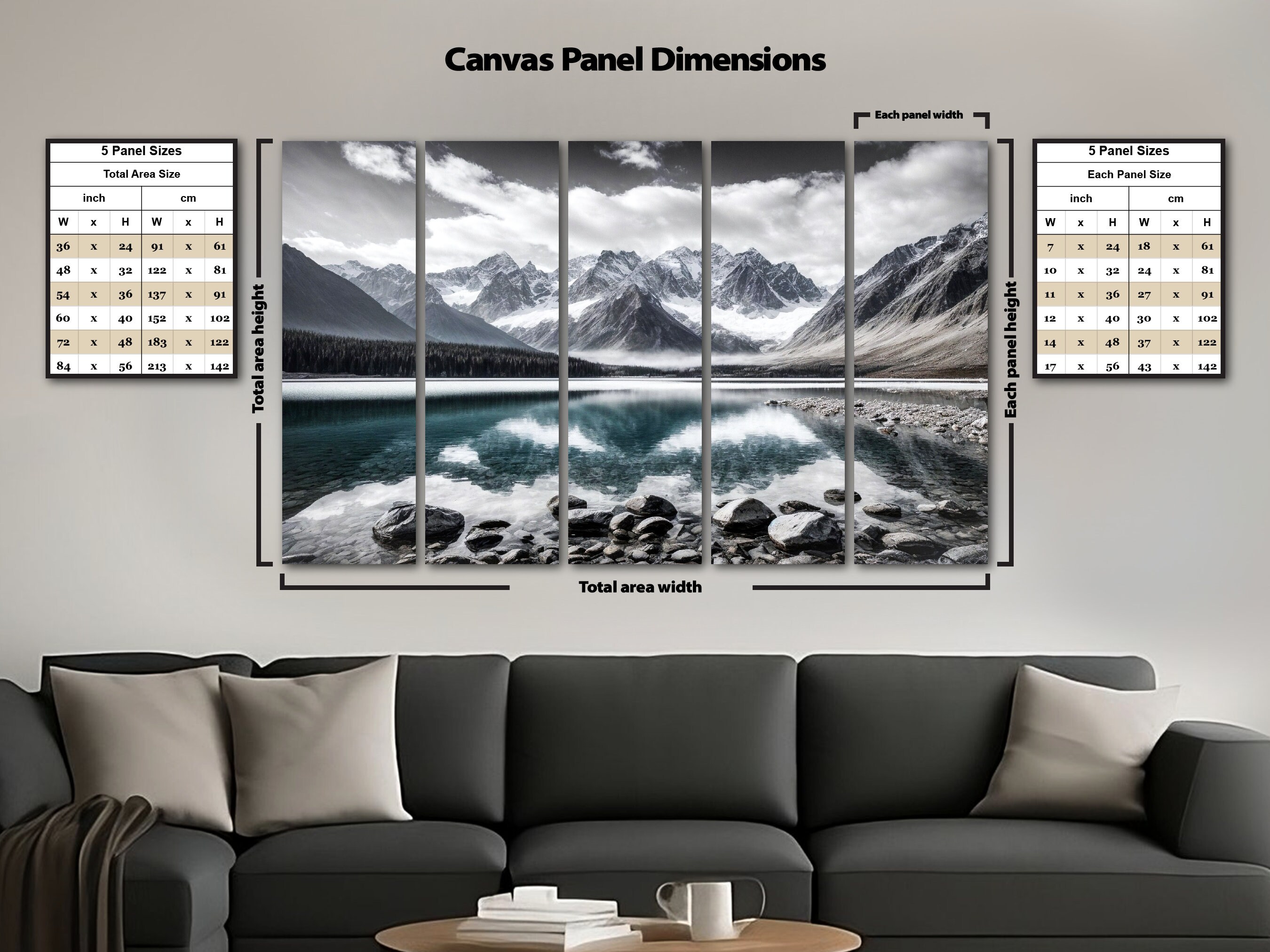 B&W Landscape Photography Black and White Landscape Wall Art - Etsy