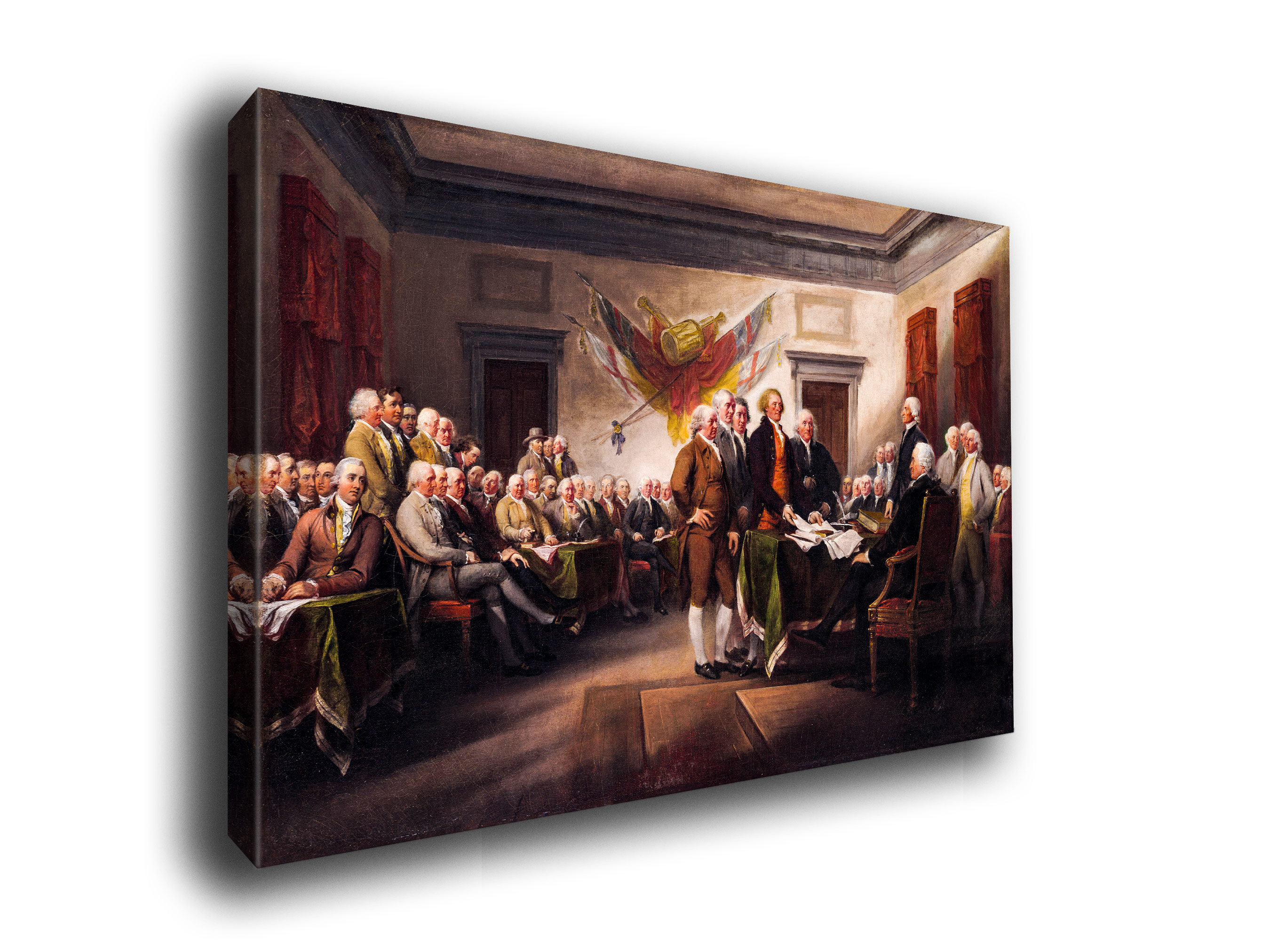 Declaration of Independence Day Historical American Art Canvas Print by ...