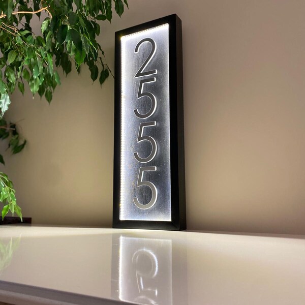 Lighted House Number - Etsy