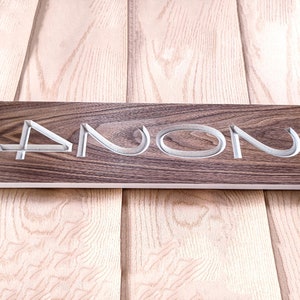 Engraved Vertical Door Number Sign, Door Number Plaque, House Number ...