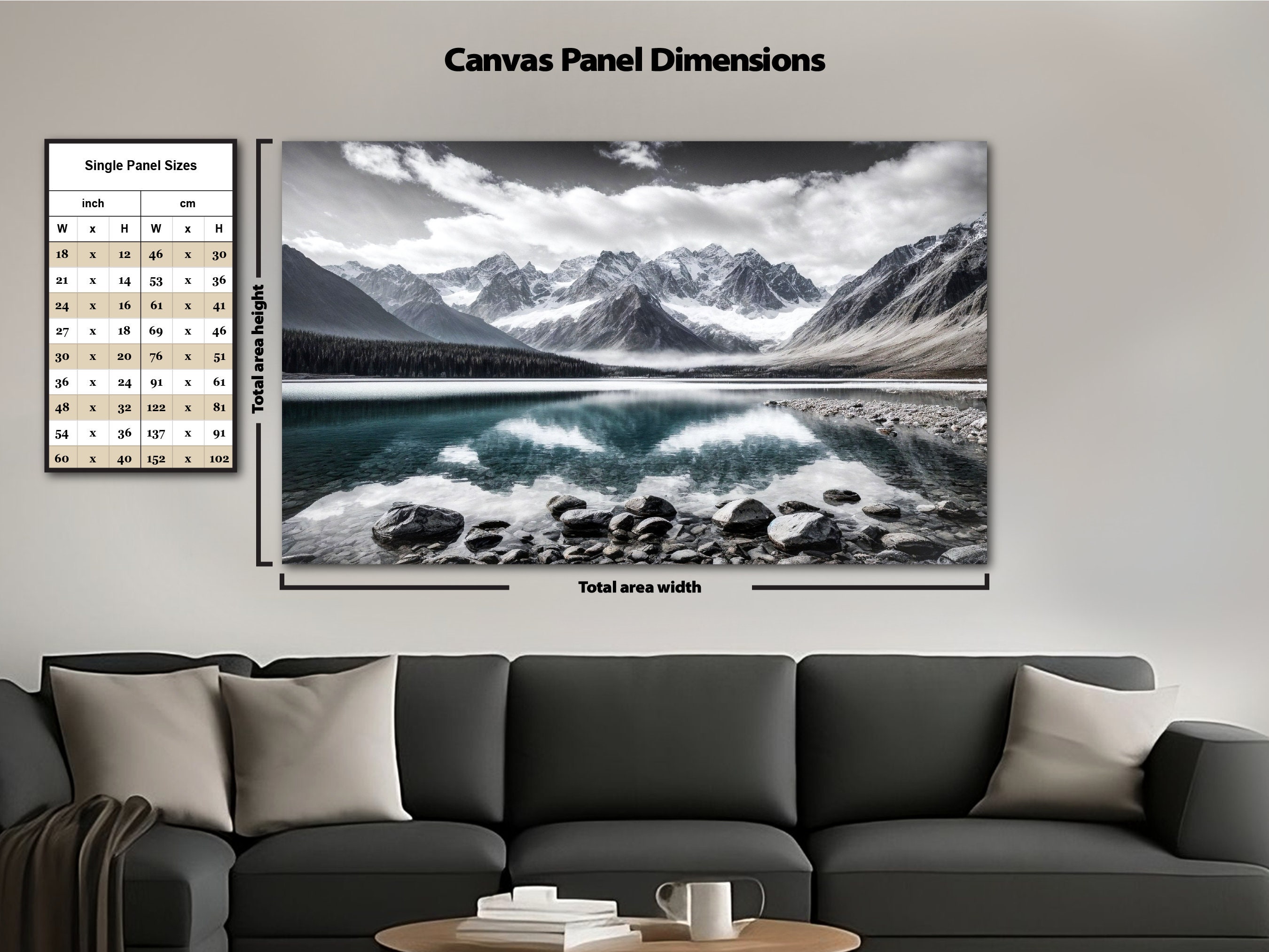 B&W Landscape Photography Black and White Landscape Wall Art - Etsy